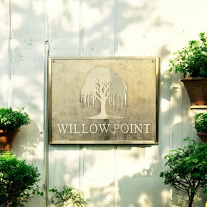 Personalized House Name Signs & Plaques - Customized Brass Plaques ...