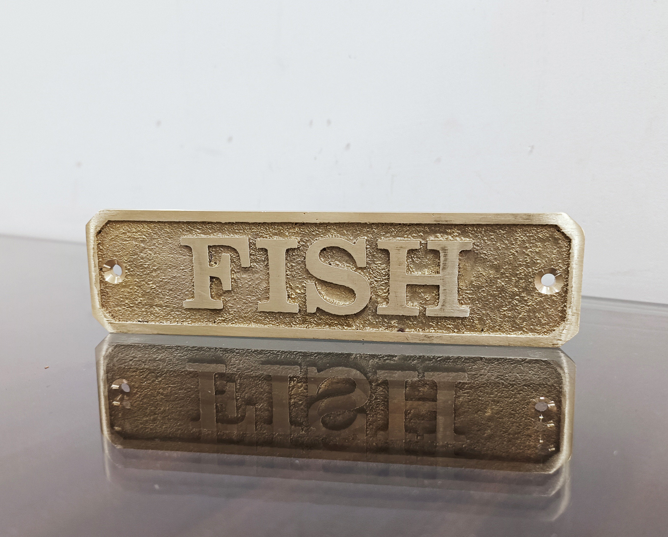 Cast Brass Custom Nautical Signs, Aquatic Sign Plaques, Ponds Signs ...