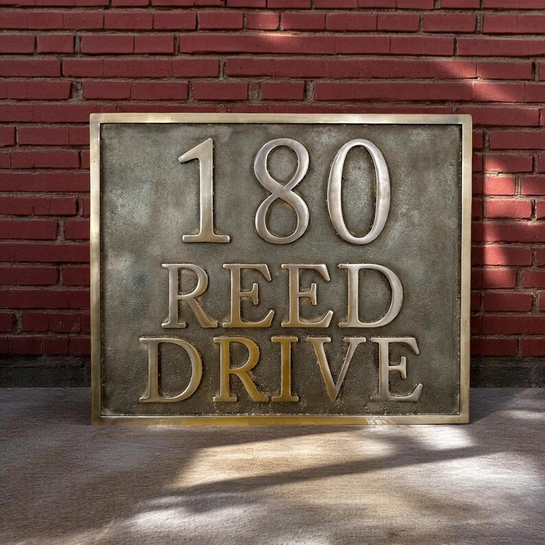 Custom Bronze Metal Plaque – Personalized Cast Sign for Business or ...