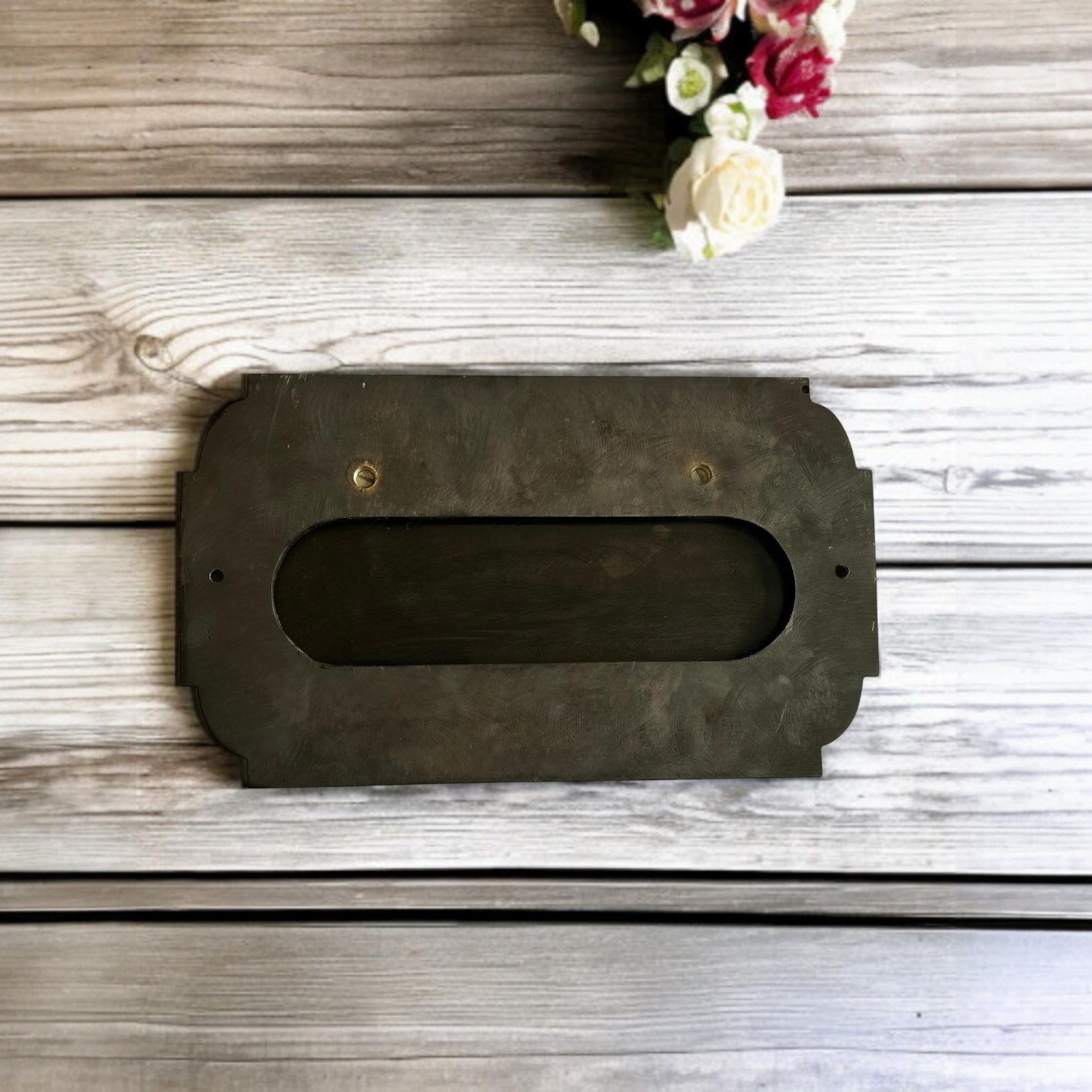 Personalized Bronze Mail Slot – Letter Slot and Falp – Front Door ...