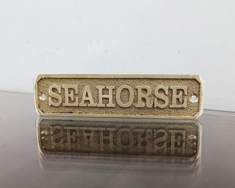 Customized Classic Brass Signs Nautical Gallery Door Signs - Etsy