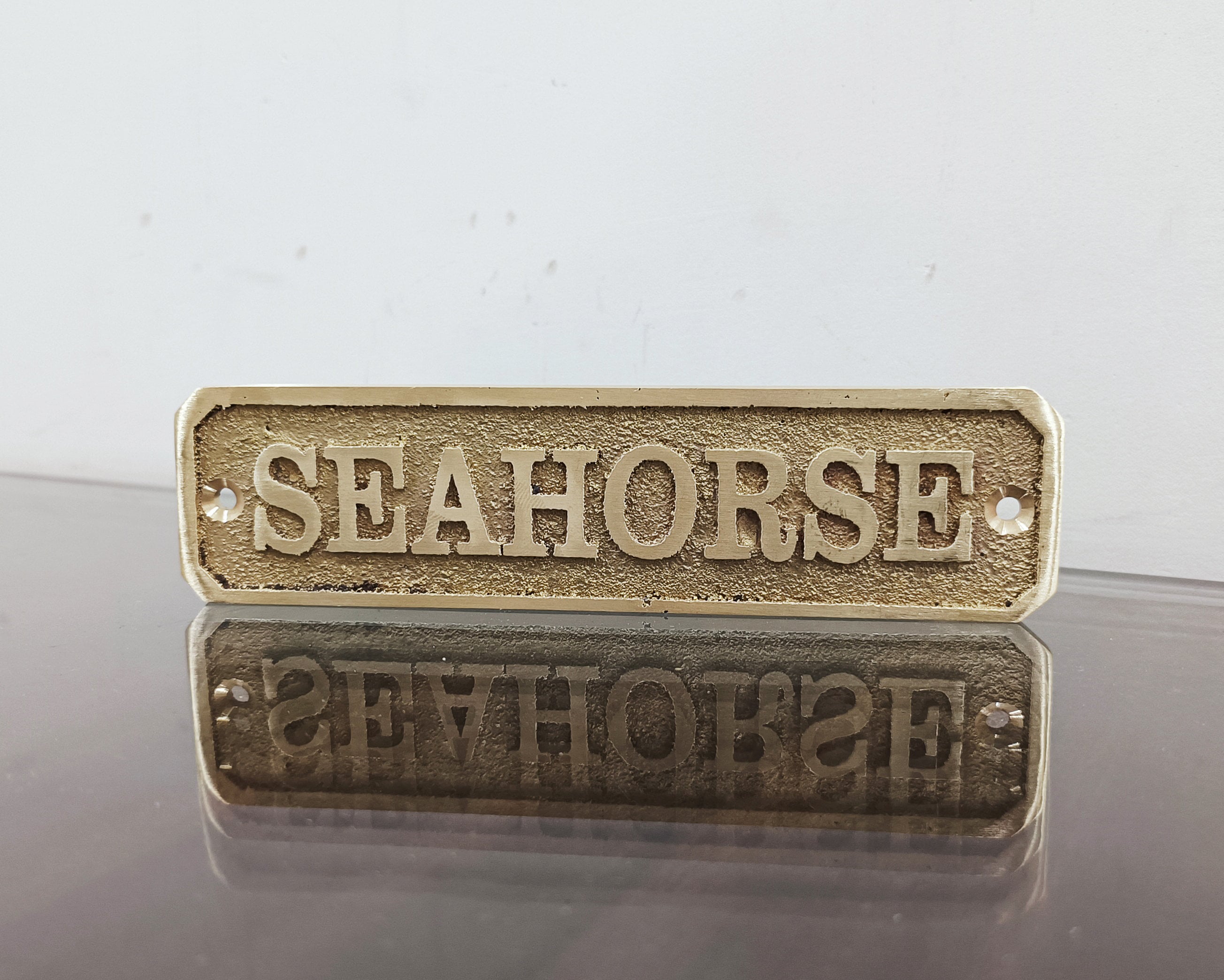 Cast Brass Custom Nautical Signs, Aquatic Sign Plaques, Ponds Signs ...