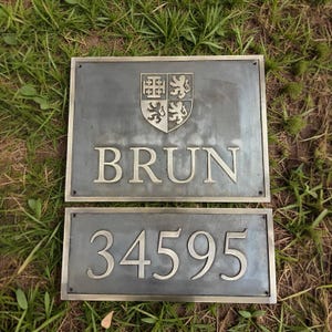 Custom Bronze Metal Plaque – Personalized Cast Sign for Business or ...