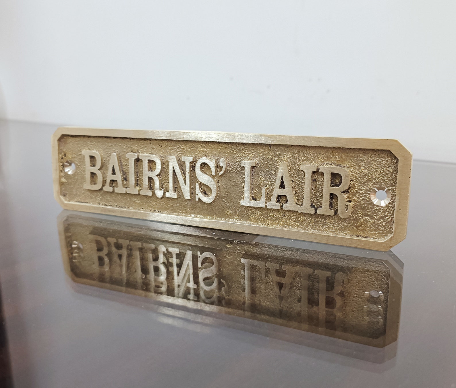 Customized Classic Brass Signs Nautical Signs and Plaques Heavy Duty 3D ...