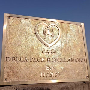 Cast Brass Custom Sign Plaques Metal Commemorative Plaque Fully ...