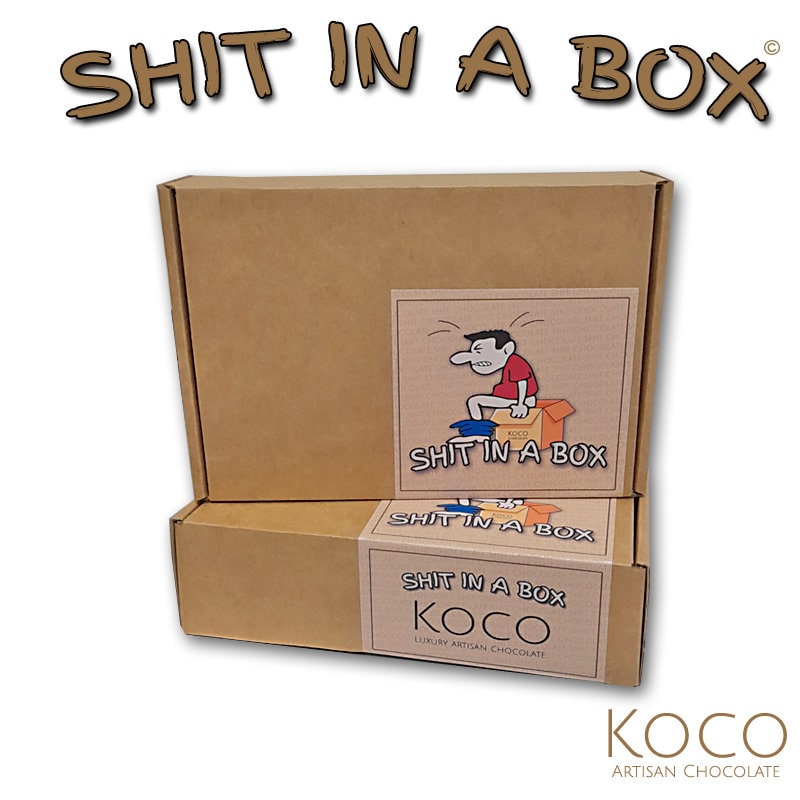 Funny "shit in A Box" Chocolate: Gag Gift for Friends. Secret Santa ...