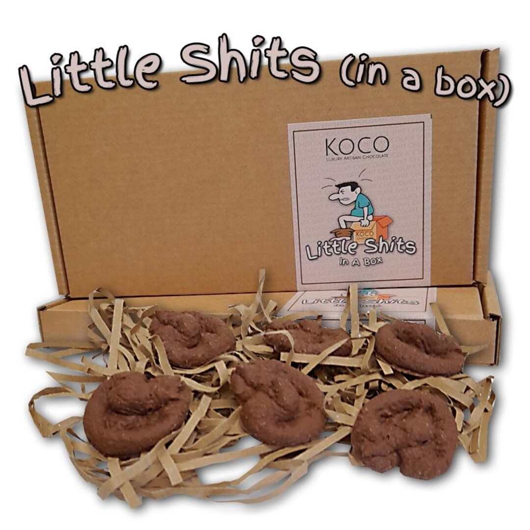 Little Shits - Belgian Milk Chocolate - Funny Gag Gift, Hen Party ...