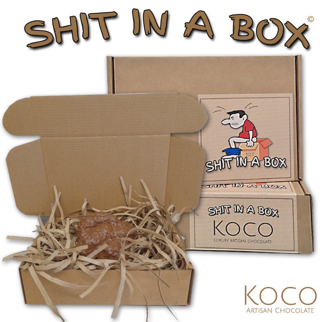 Funny "shit in A Box" Chocolate Gift for Friends & Colleagues, Ideal ...