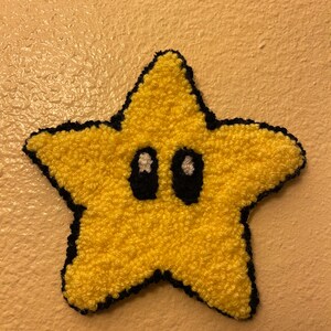 Mario Bros Star Mini Rug - Etsy