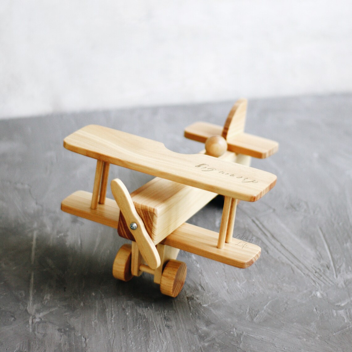 Classic Plane With Peg Dolls Premium Children's Vehicle Wooden Toy ...