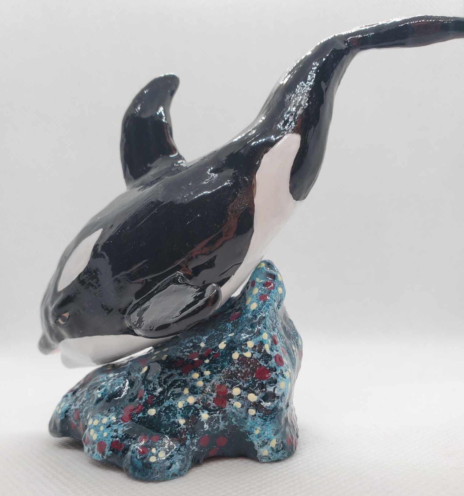 Orca Polymer Clay Sculpture - Etsy