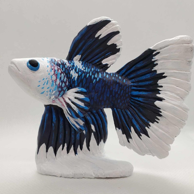 Clay Fish Sculpture - Etsy