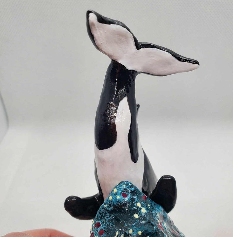Orca Polymer Clay Sculpture - Etsy