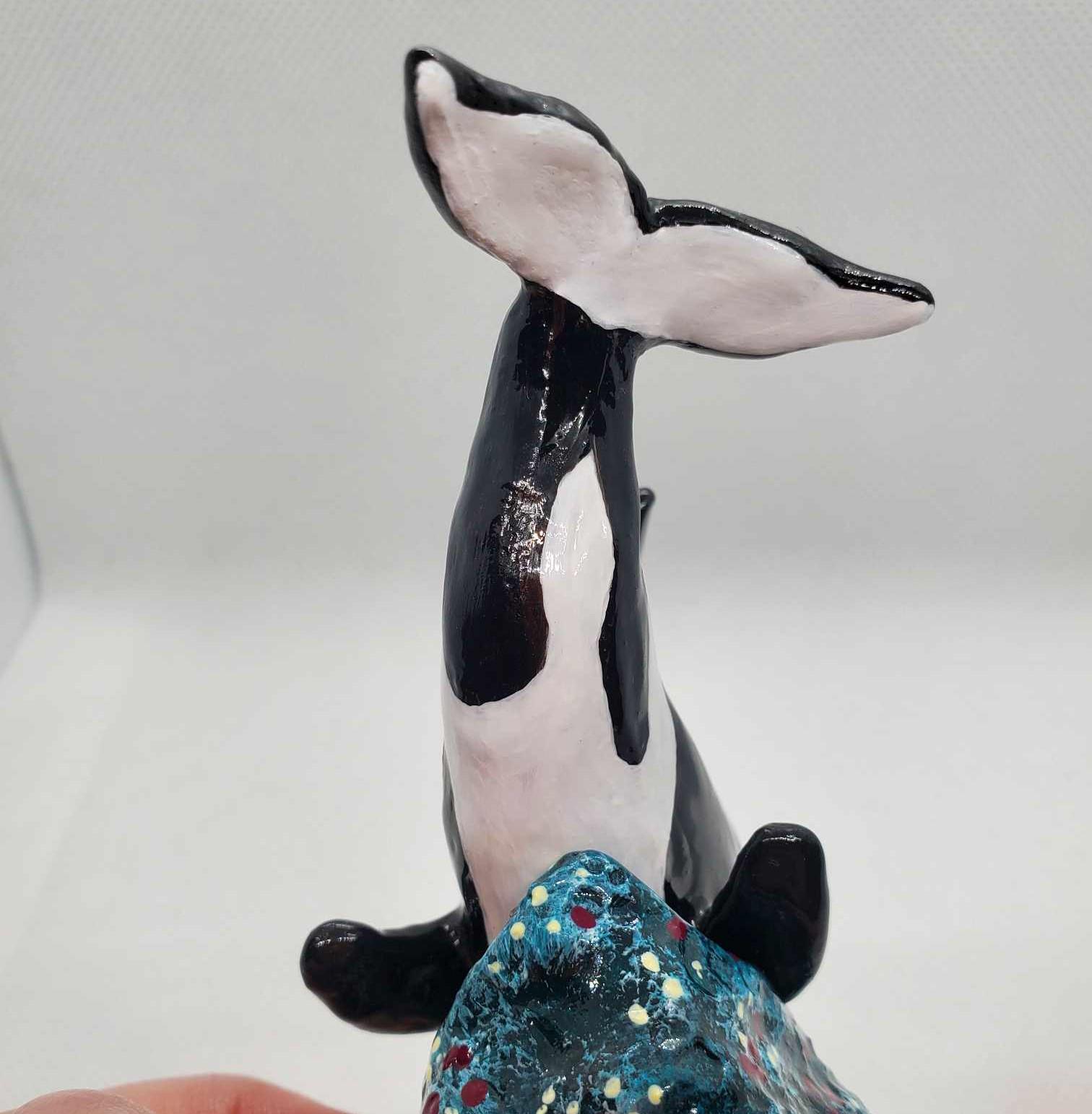 Orca Polymer Clay Sculpture - Etsy