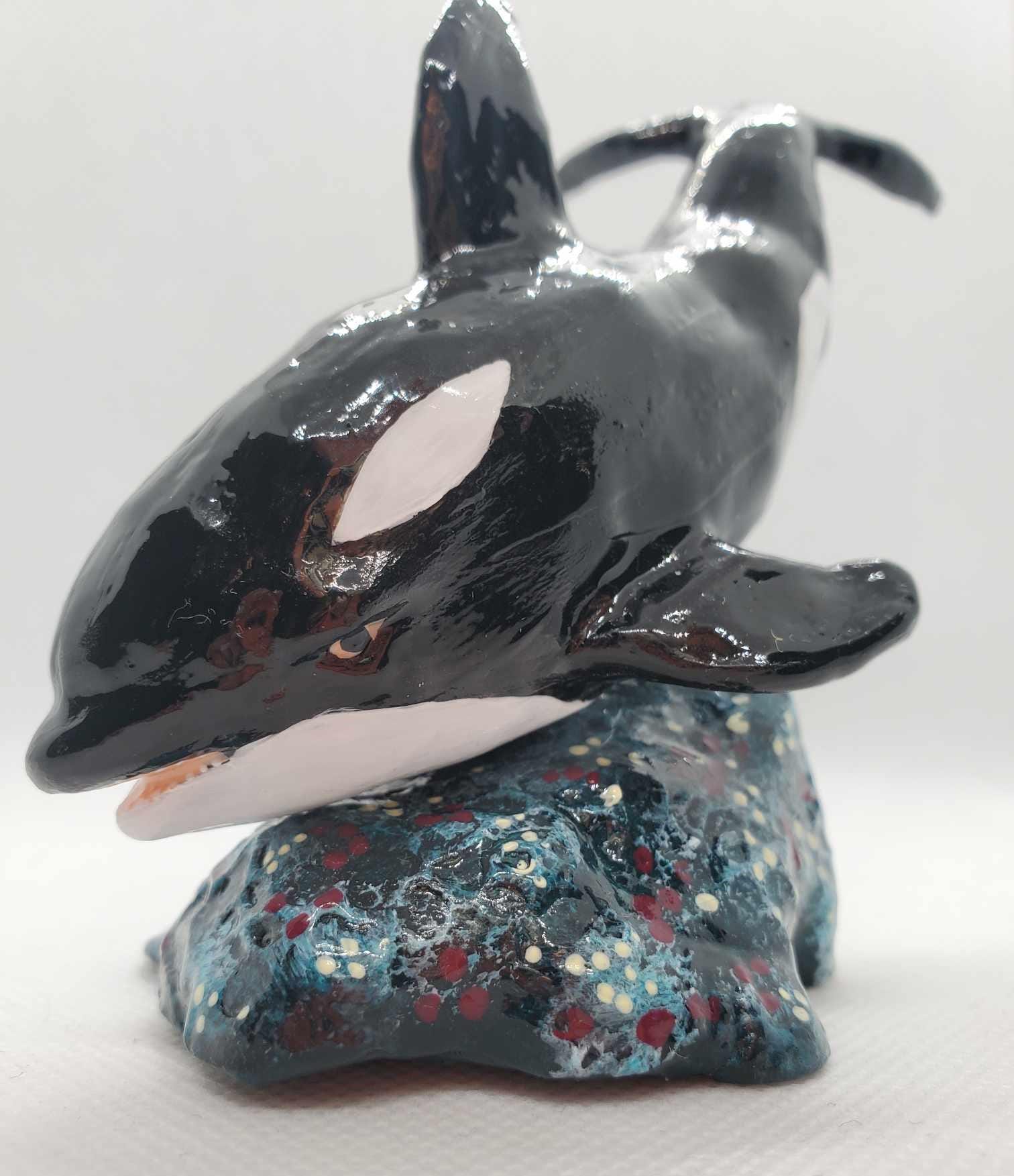 Orca Polymer Clay Sculpture - Etsy