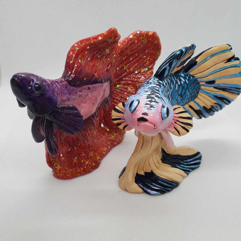 Clay Fish Sculpture - Etsy