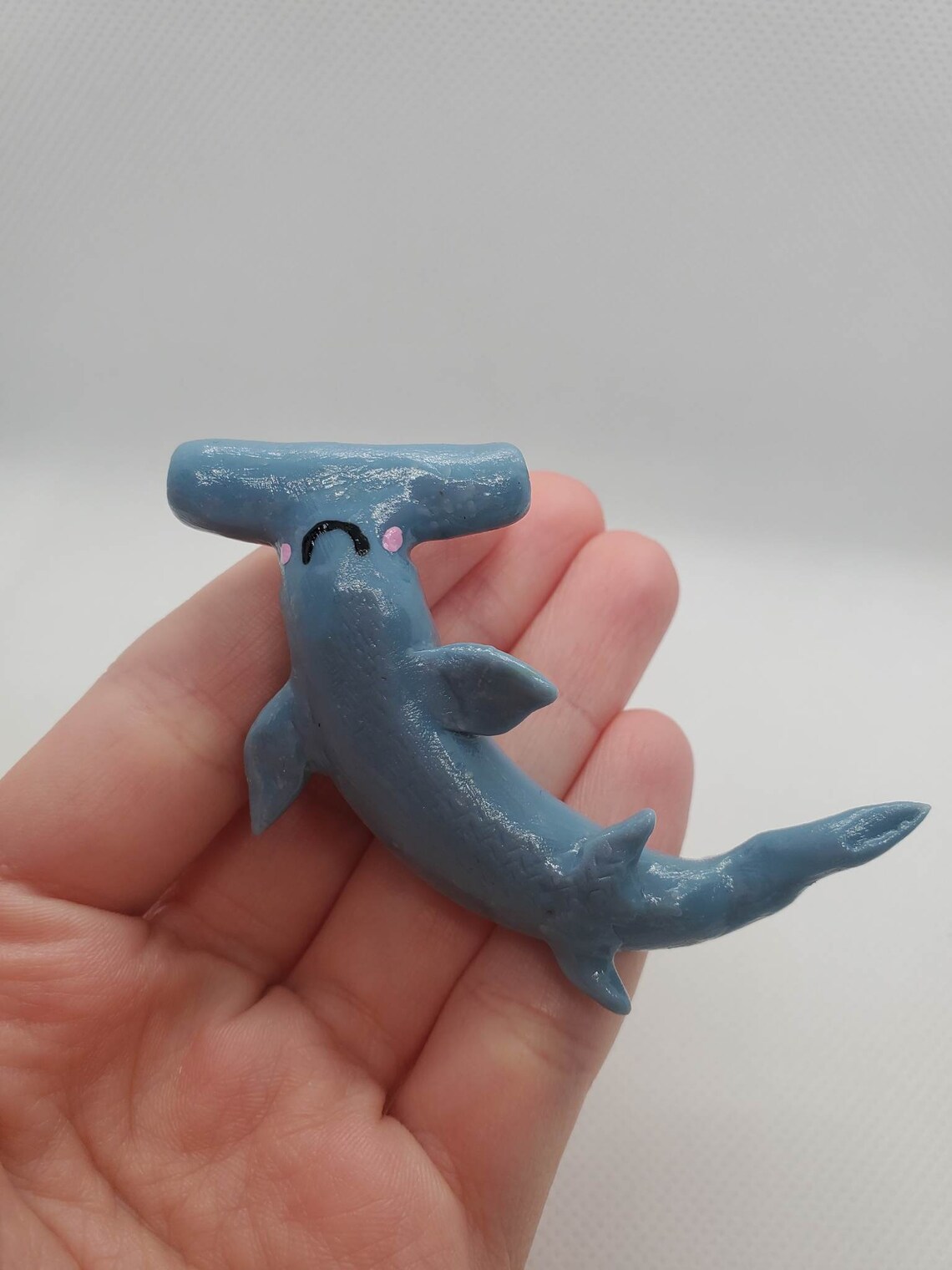 Mini Hammerhead Shark, Polymer Clay Shark, Mini Shark, Hammerhead ...