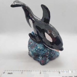 Orca Polymer Clay Sculpture - Etsy