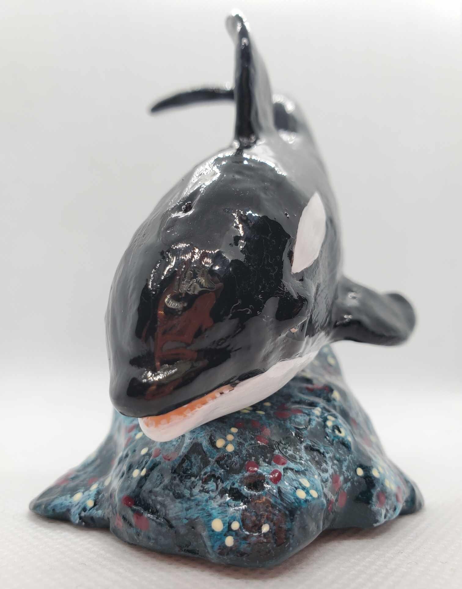 Orca Polymer Clay Sculpture - Etsy