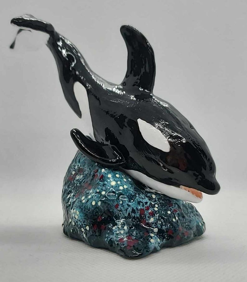 Orca Polymer Clay Sculpture - Etsy