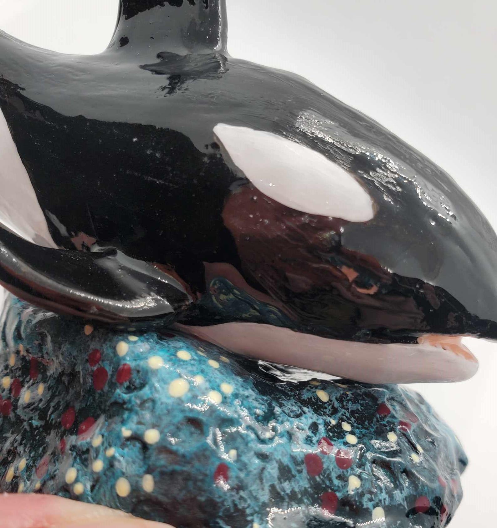 Orca Polymer Clay Sculpture - Etsy