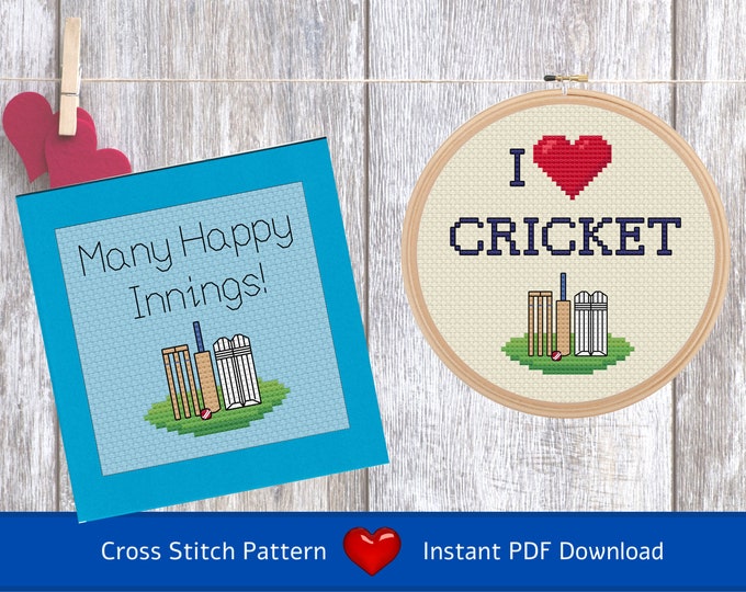 Cricket Cross Stitch Cross Stitch Pattern Group of Patterns - Etsy