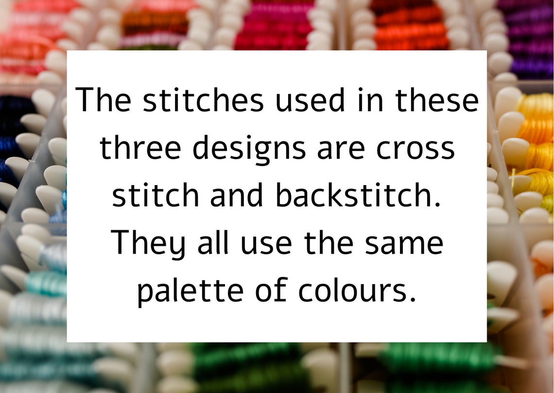 3 Cross Stitch Charts (PDF Download) Bookmarks - Pretty in Patchwork ...