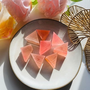 Peach Moonstone Kohakutou Candy, Edible Jewelry, Vegan, Gluten Free ...