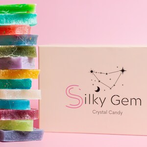 The Gemmies Handmade Kohakutou Candy, Multiple Flavored, Crystal Candy ...