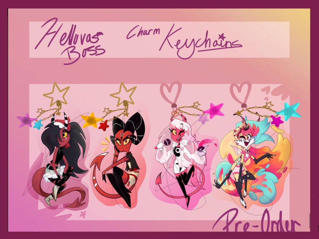 Helluva Boss Charm Keychains, PREORDER - Etsy