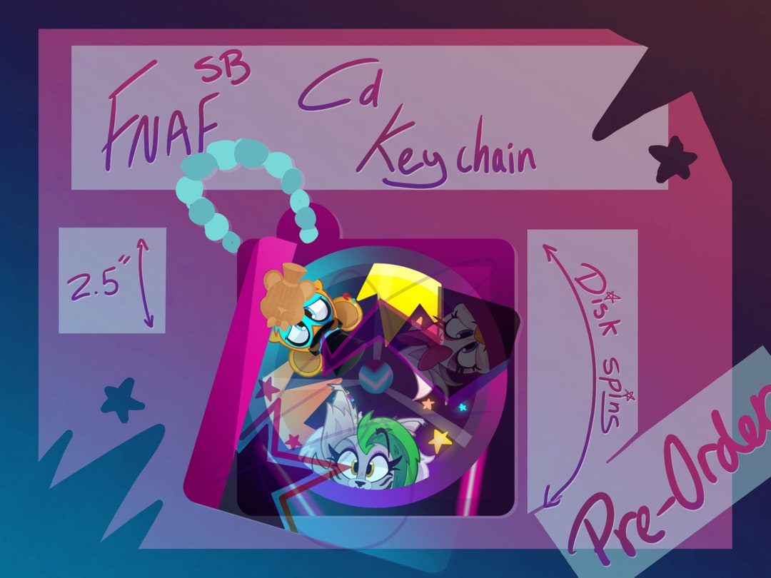 Fnaf Security Breach , CD Charm preorder - Etsy