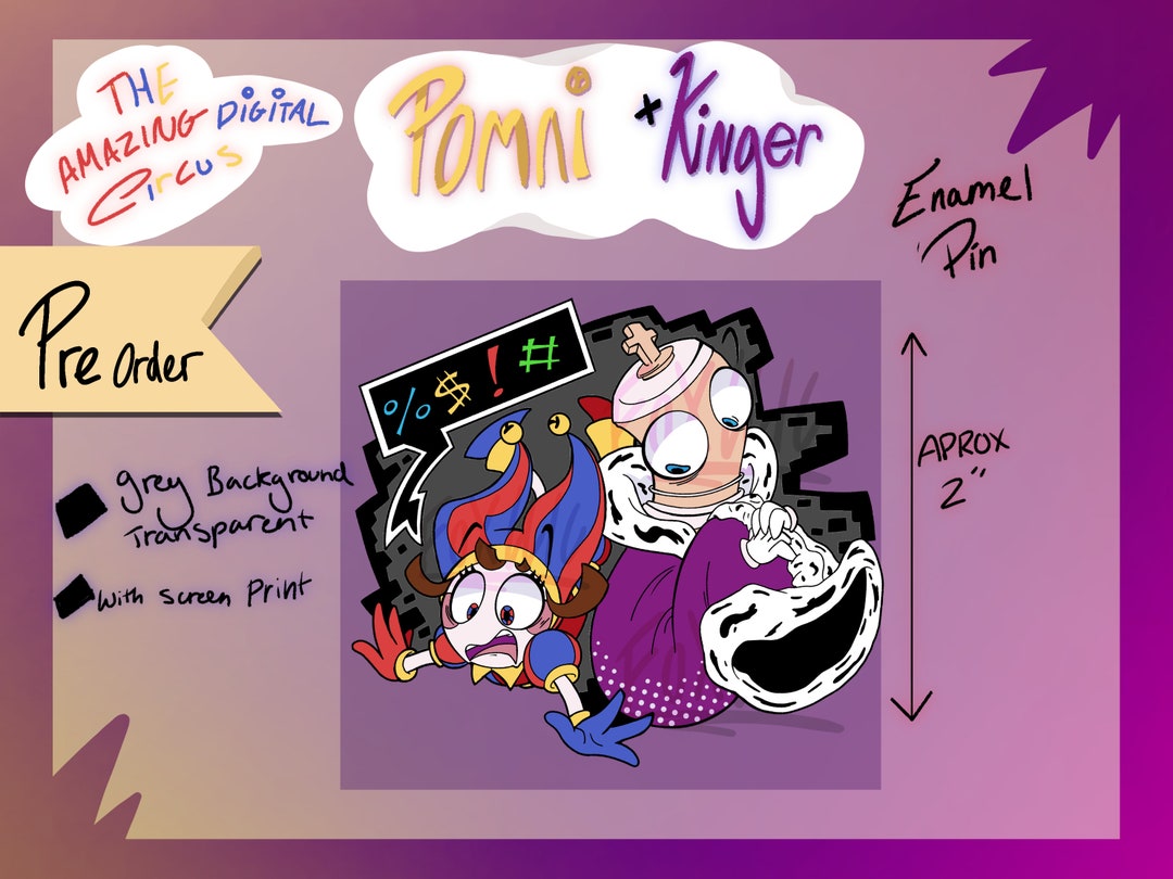 TADC Pomni Kinger Falling Pin , PREORDER - Etsy