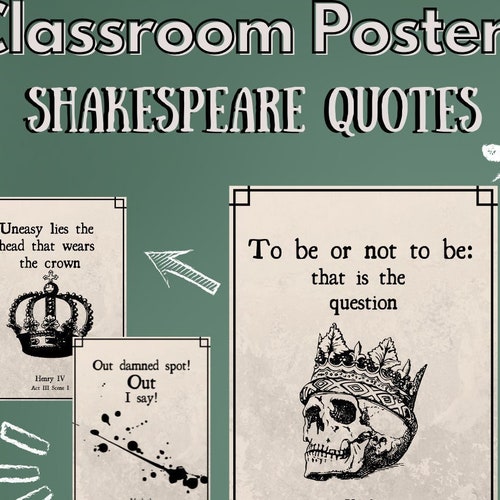 High School English Classroom Posters Printable Middle School - Etsy