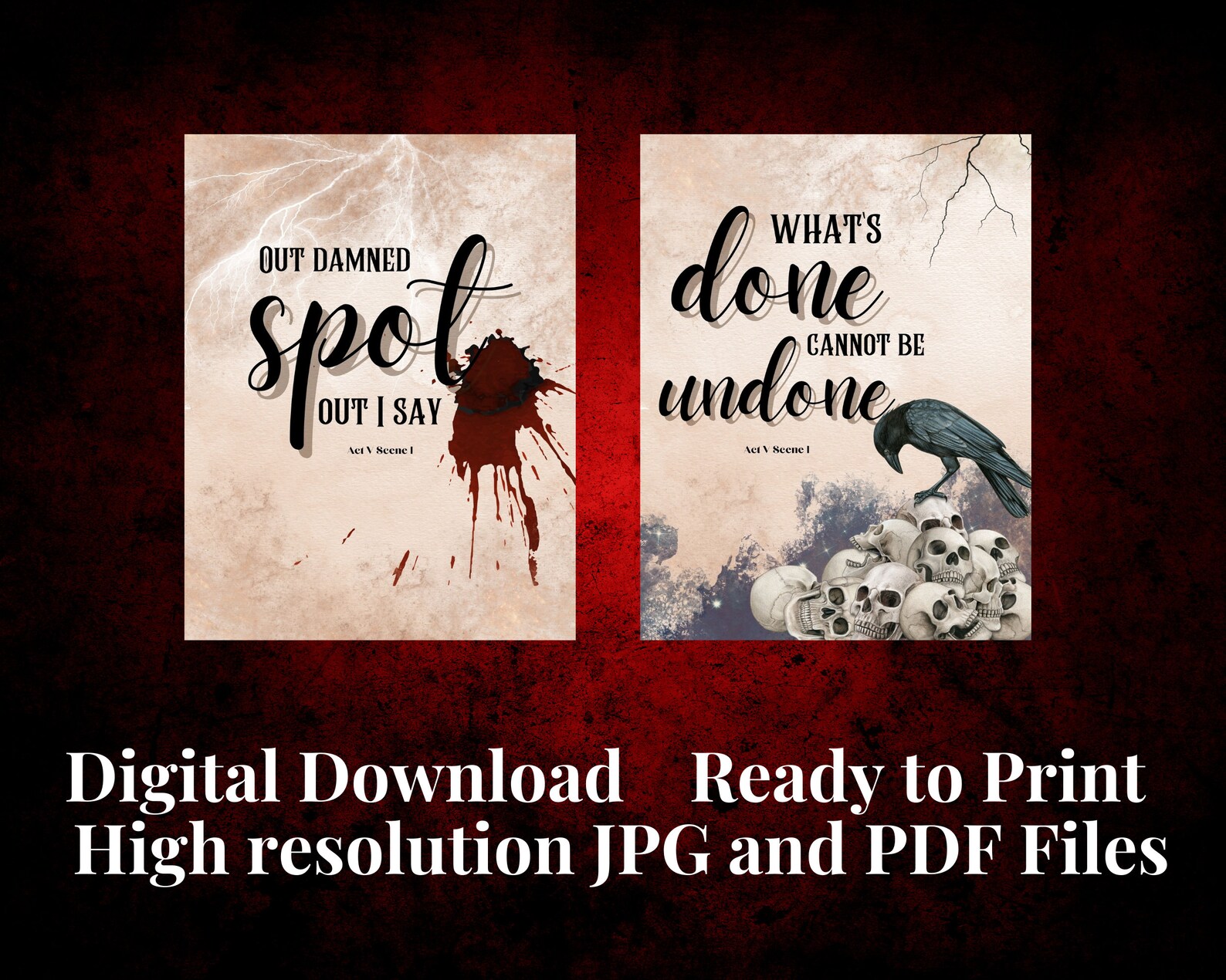 Macbeth Posters Shakespeare Posters Classroom Posters - Etsy