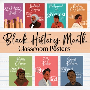 Black History Month, Black History Month Posters, Classroom Posters ...
