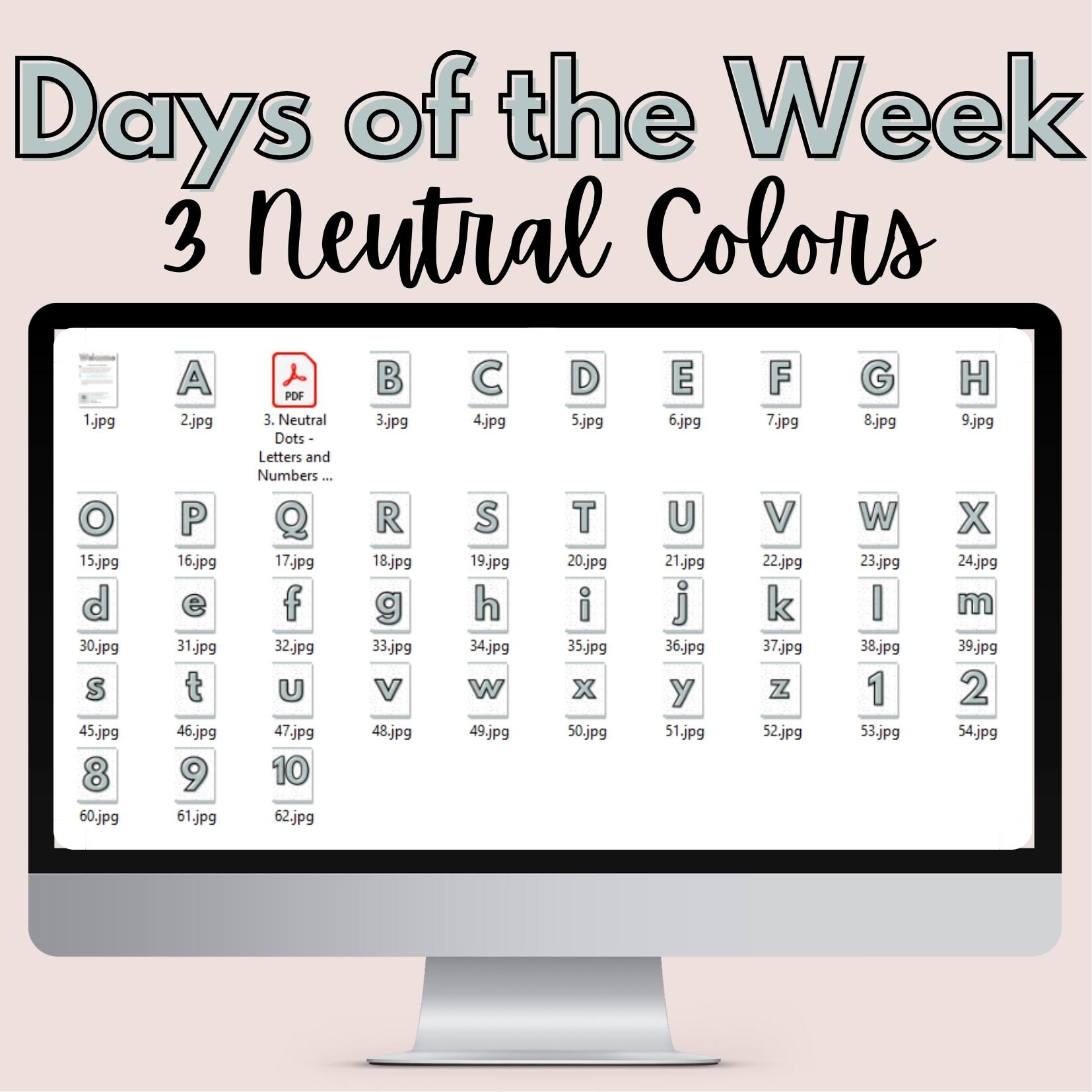 Neutral Dots Classroom Decor BUNDLE - Etsy Canada
