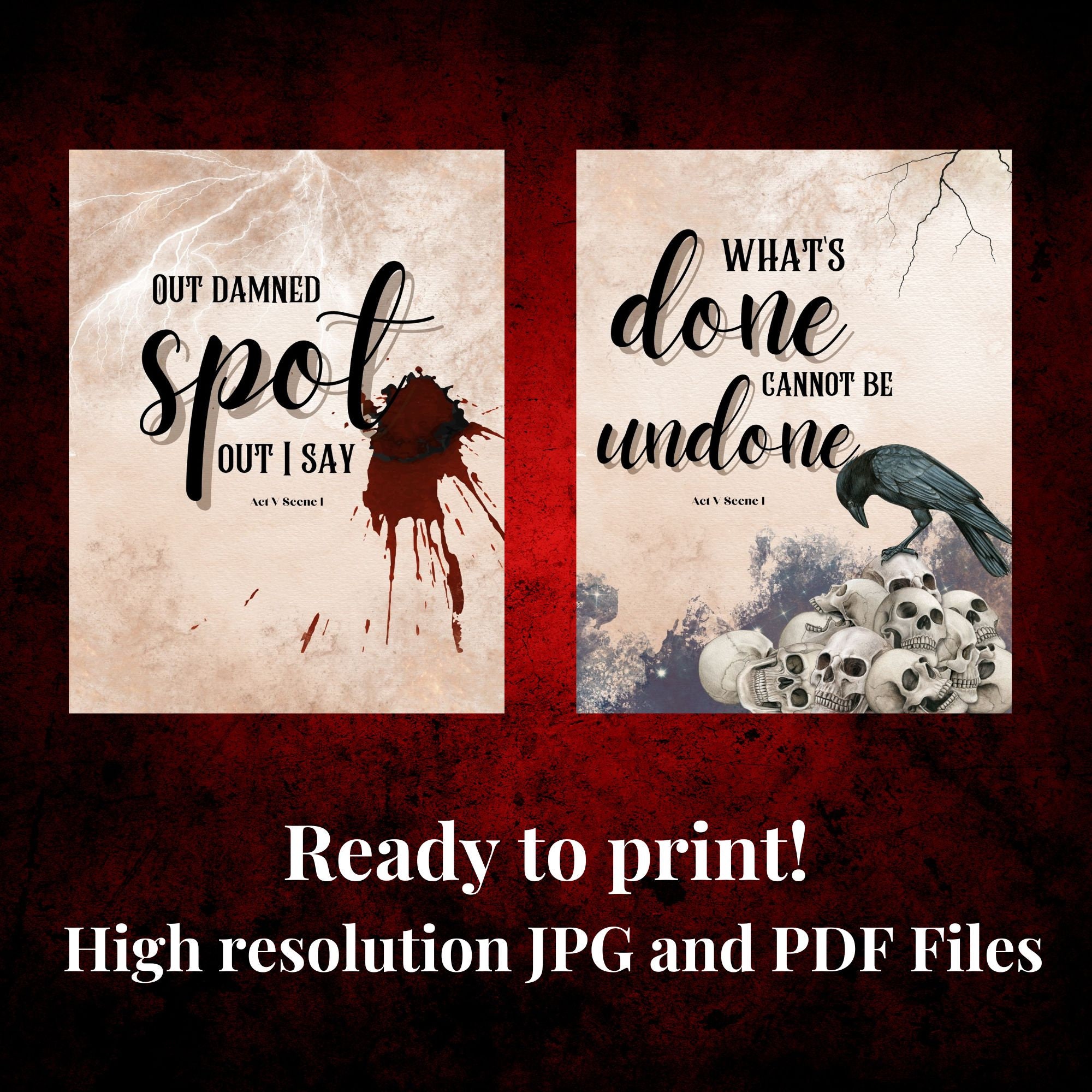 Macbeth Posters Shakespeare Posters Classroom Posters - Etsy UK