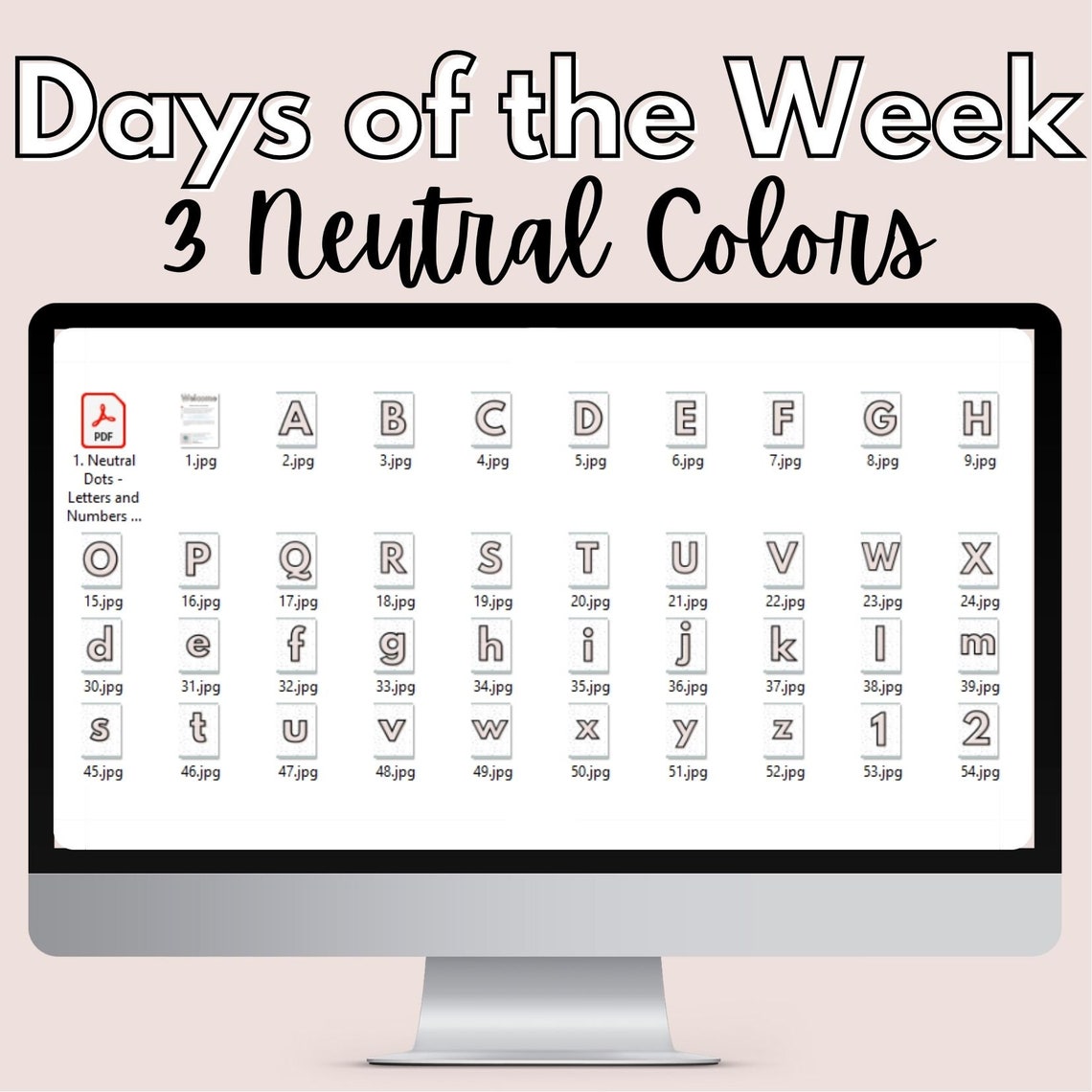Neutral Dots Classroom Decor BUNDLE - Etsy Canada