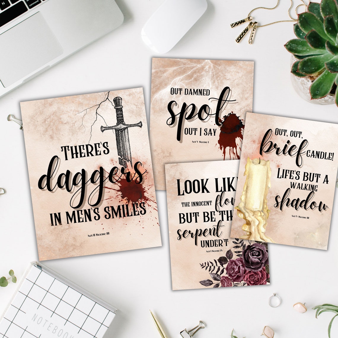 Macbeth Posters Shakespeare Posters Classroom Posters - Etsy