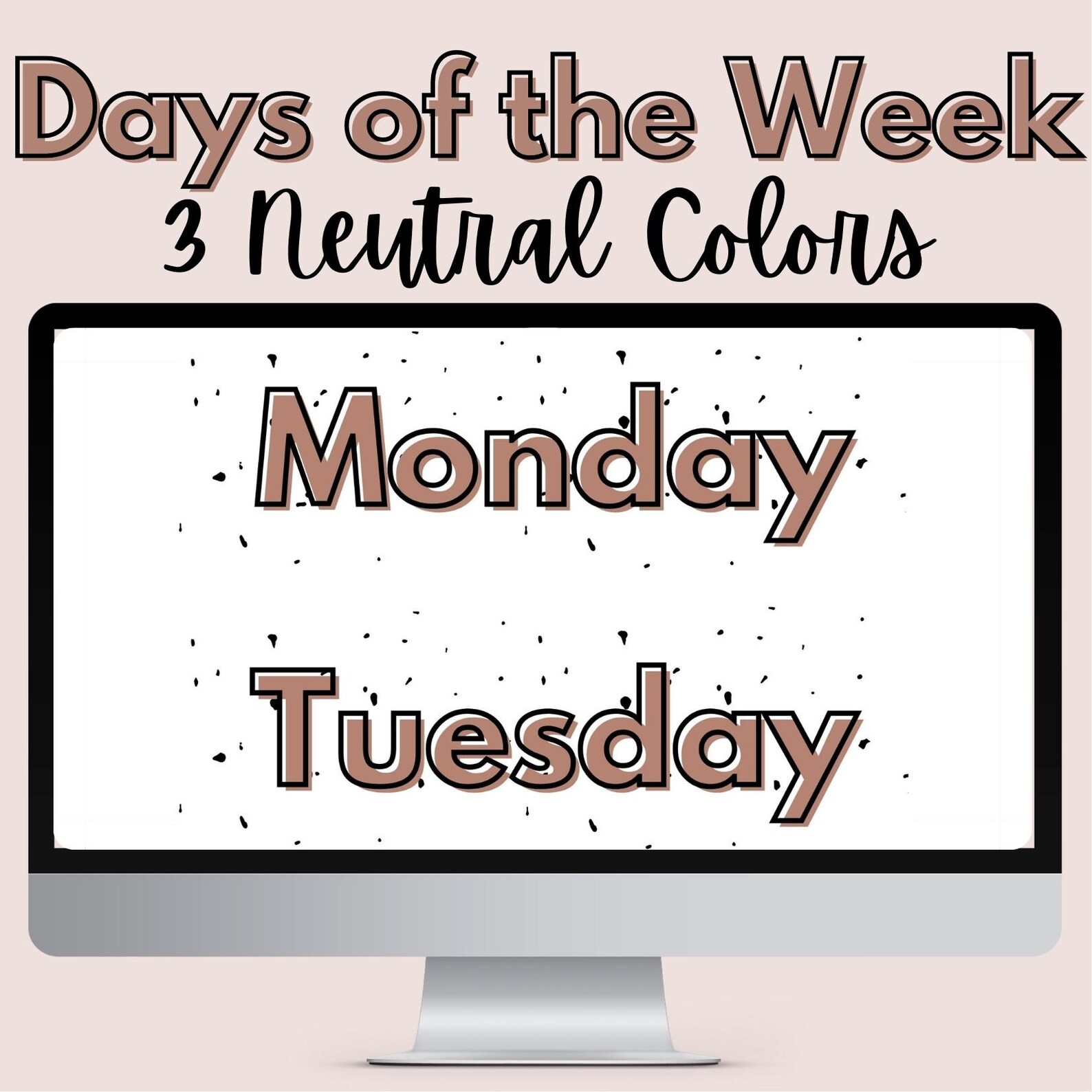 Neutral Dots Classroom Decor BUNDLE - Etsy Canada