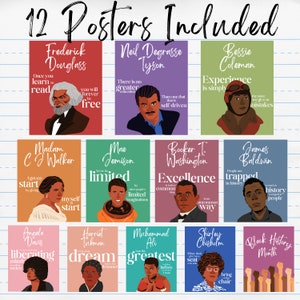 Black History Month, Black History Month Posters, Classroom Posters ...