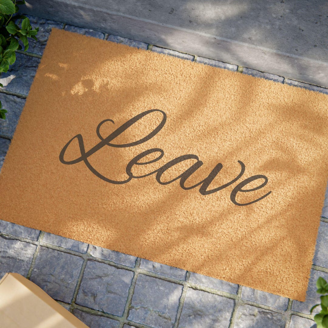 Doormat, Unwelcome Mat Perfect for Sarcasm Lovers, Leave Welcome Mat ...