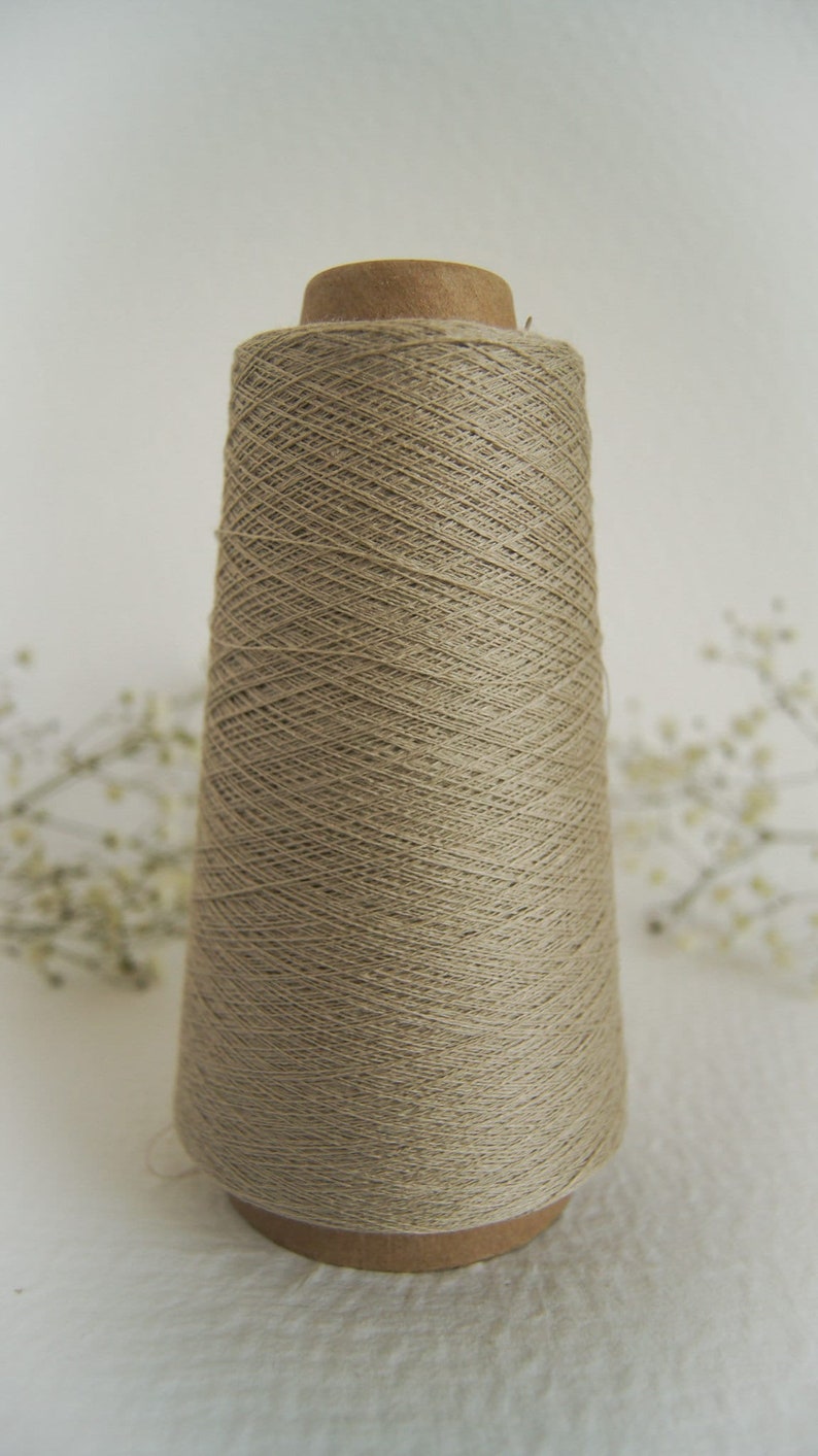 Linen and Organic Cotton Yarn on Cone | for Knitting Machine and ...