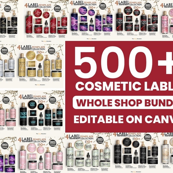 Product Label Template - Etsy