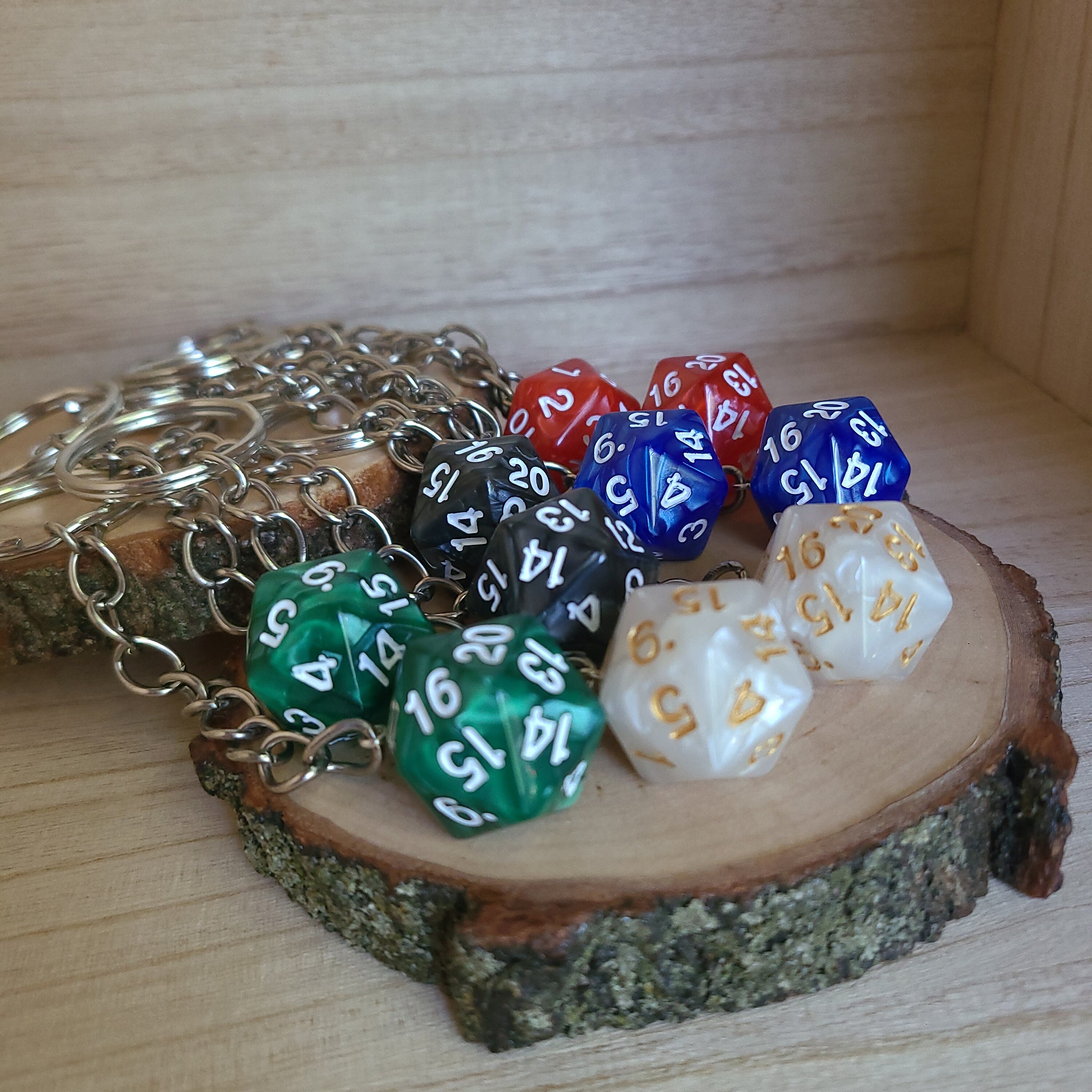 Black D20 Stainless Steel Keychain DND Gifts Dice Merch DM - Etsy