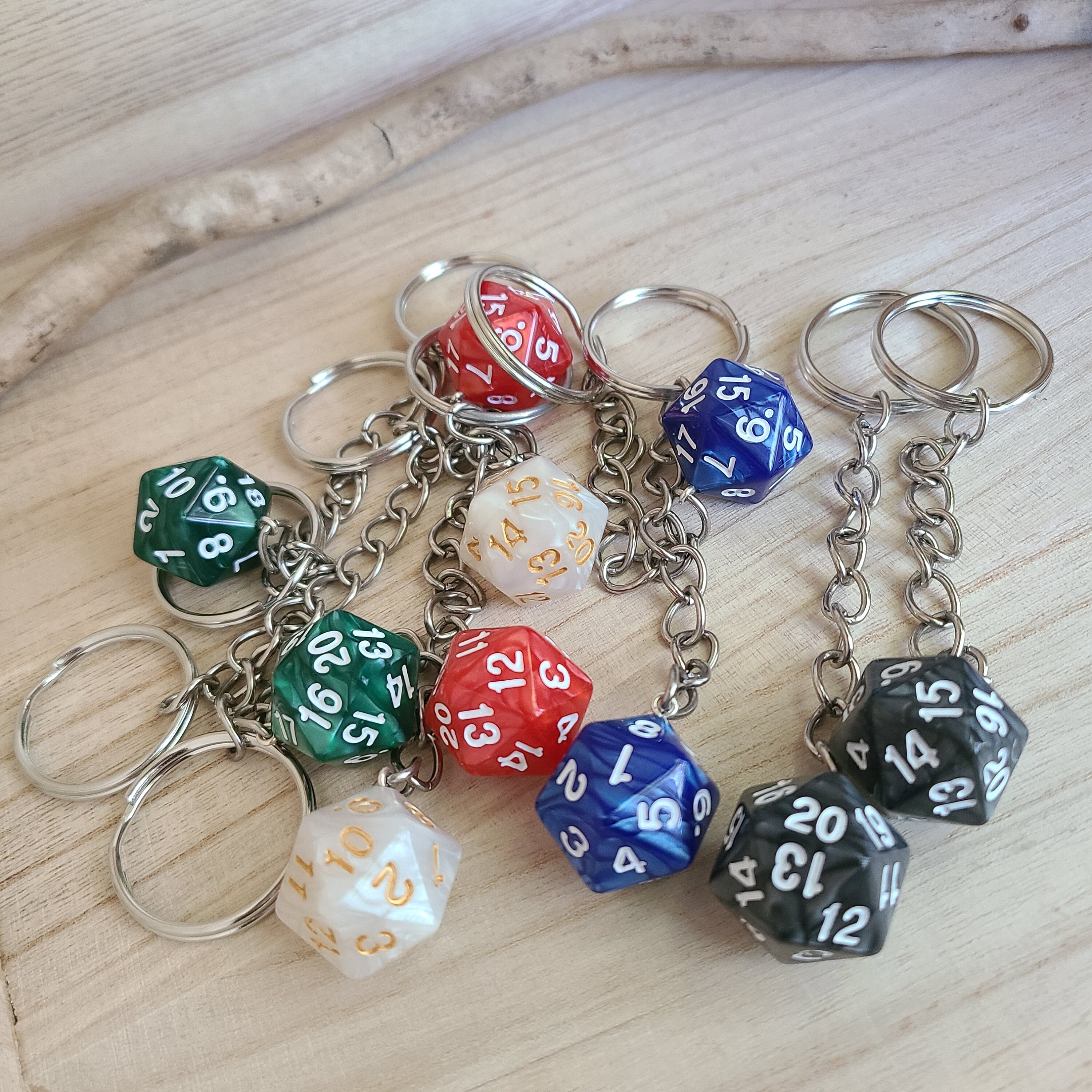 Black D20 Stainless Steel Keychain DND Gifts Dice Merch DM - Etsy
