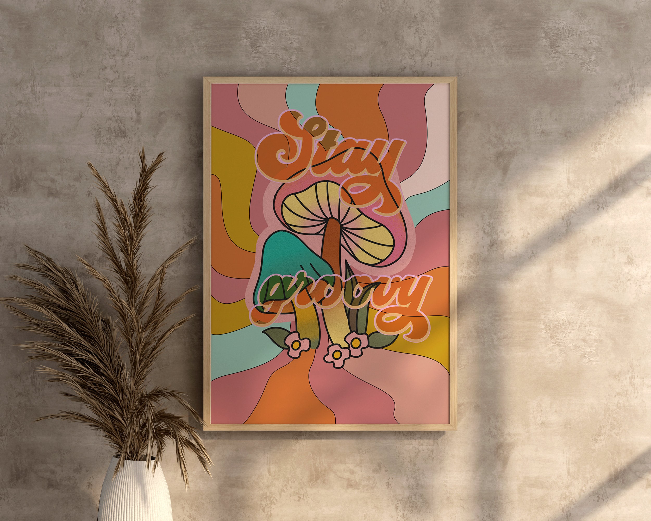 70s Wall Decor Groovy Print 70s Retro Home Decor Stay Groovy - Etsy UK