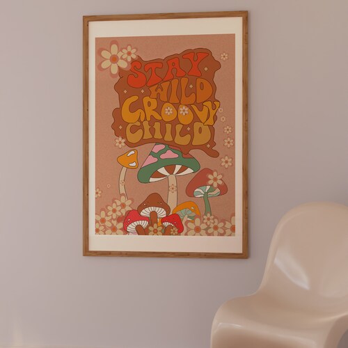 70s Wall Decor Groovy Print 70s Retro Home Decor Stay Groovy - Etsy UK