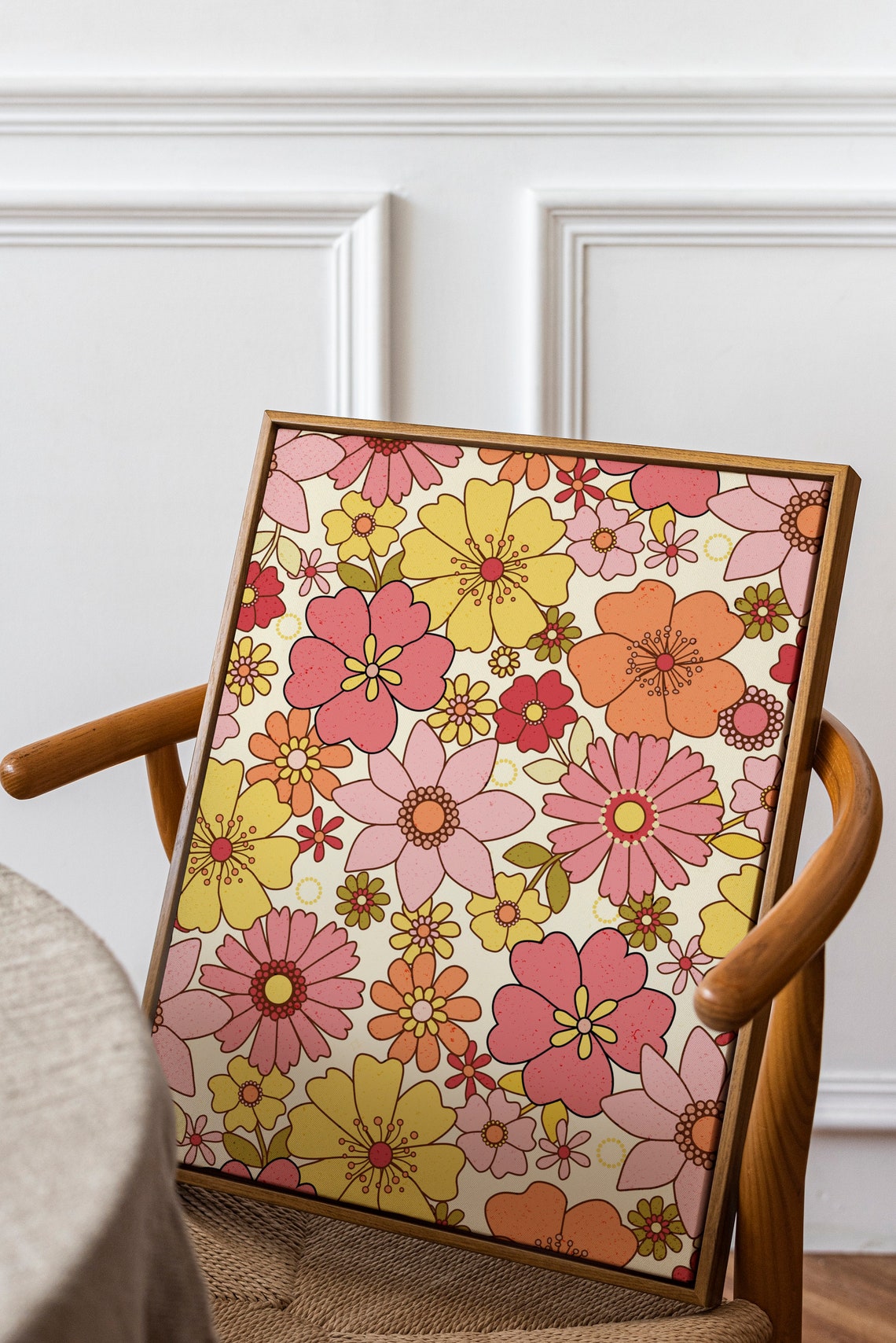 70s Floral Print70s Flower Poster70s Decor 70s Floral - Etsy