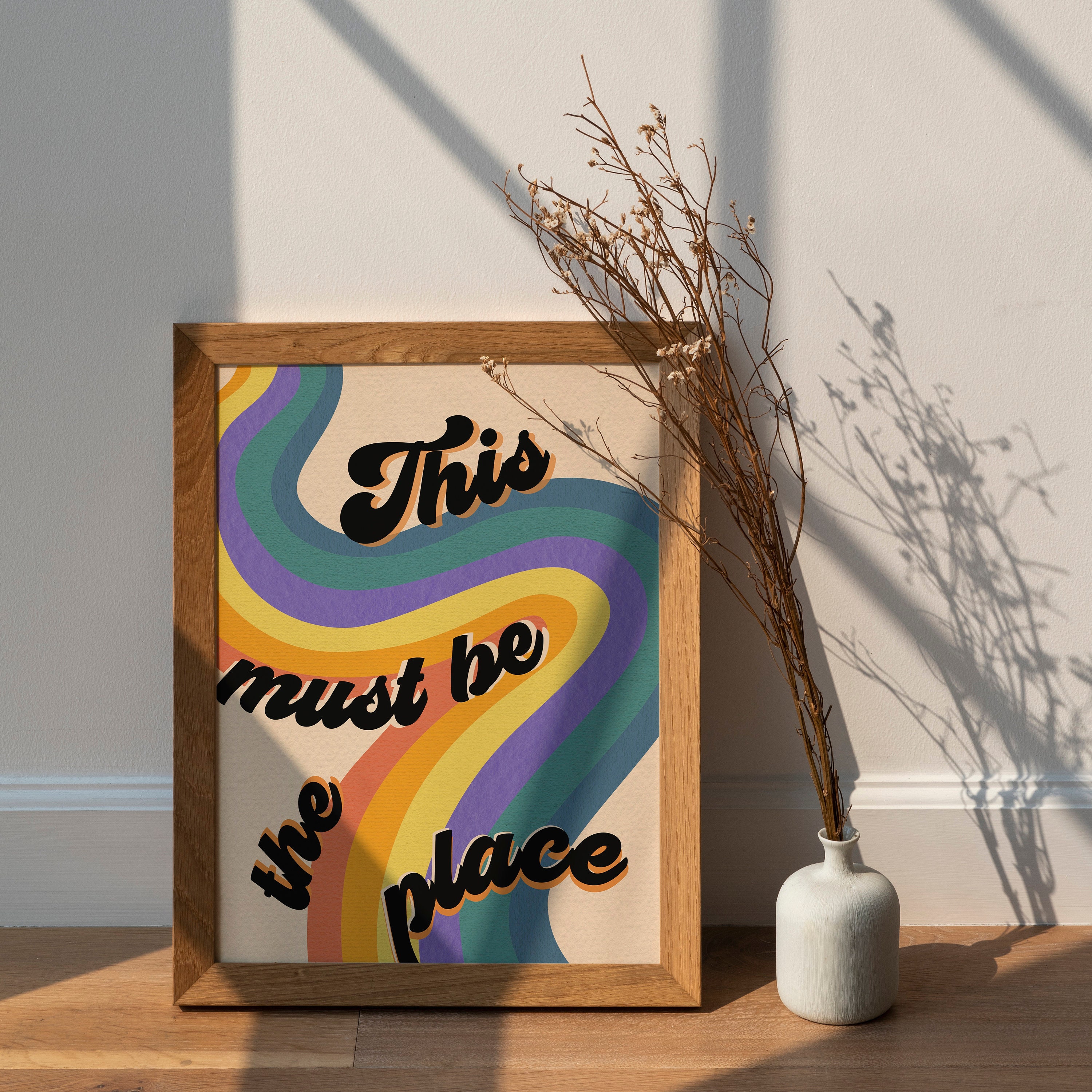 70s Wall Decor, Retro 70s Home Decor, 70s Poster,the Talking Heads,this ...